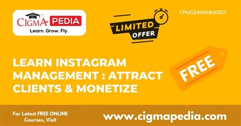 learn instagram management attract clients and monetize free udemy