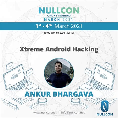 Android Pentesting에 대한 Noobs 접근 방식 Nullcon Xtreme Android 해킹 교육 경험