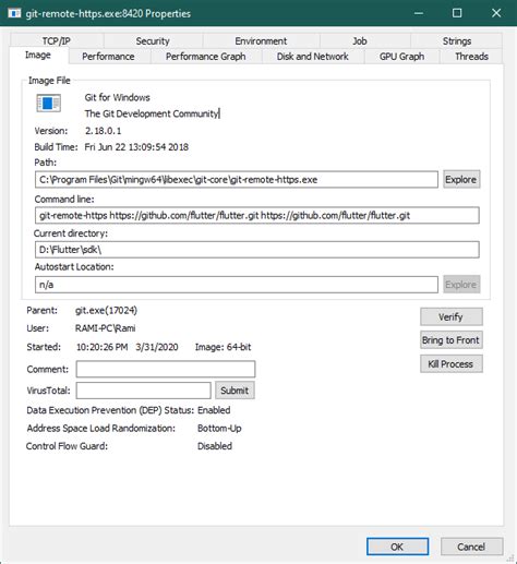 flutter commands delay on windows and git remote exe process · issue 53733 · flutter