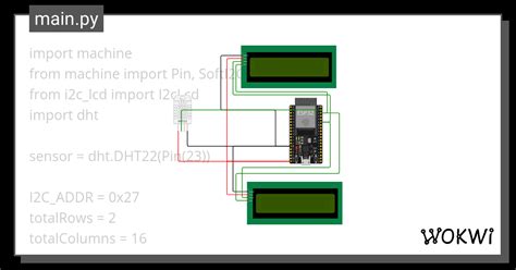 Humidity And Temp Lcd Wokwi Esp32 Stm32 Arduino Simulator