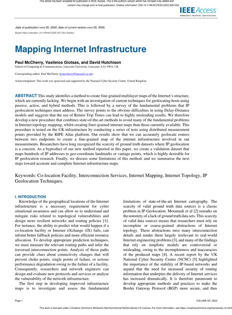 Pdf Mapping Internet Infrastructure