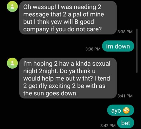 This Text Bot Keeps Messaging Me But I Think I Stopped Its Line When I Said Im 7 Rscams