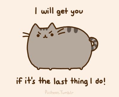 They Say Meow Cute Pusheen Chasing Her Tail