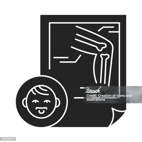 소아 정형 외과 블랙 글리프 아이콘 골절 과 염좌 어린이의 검사 및 치료 웹 페이지 모바일 앱 프로모션용 픽토그램 0명에 대한 스톡 벡터 아트 및 기타 이미지 Istock
