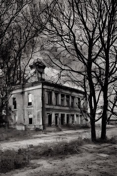 Abandoned Asylum Border · Creative Fabrica