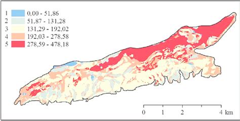 Spatial Distribution Of Various Categories Of Spatial Variability Index Download Scientific