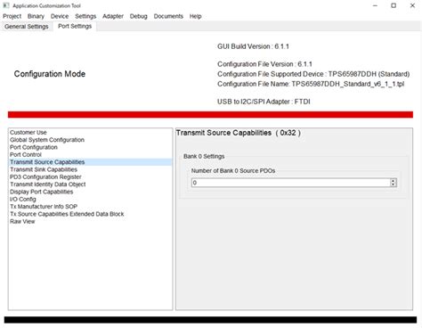 TPS X CONFIG Import Settings From Device Interface Forum Interface TI E E Support Forums