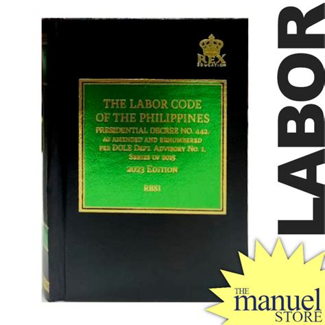 Codal Rex 2023 Labor Code Of The Philippines Standards Relations Lazada Ph