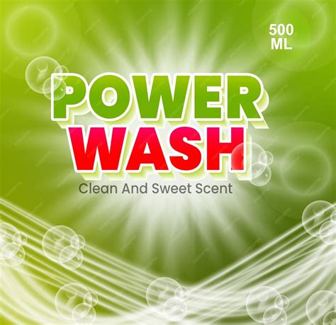 Premium Vector Detergent Powder Packet Design Template