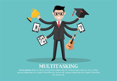 Multitasking Vector Illustration 149165 Vector Art At Vecteezy