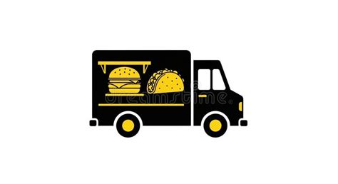Taco Truck Silhouette Stock Illustrations 43 Taco Truck Silhouette