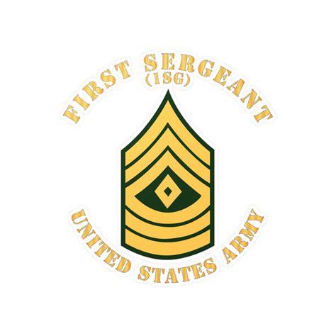 Kiss Cut Vinyl Decals Army First Sergeant 1sg Flat X 300 Mip
