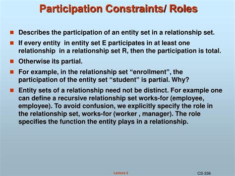Ppt Lecture 2 Entity Relationship Model Powerpoint Presentation Free Download Id1718434