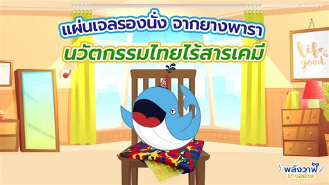 แผ่นเจลรองนั่ง จากยางพารา นวัตกรรมไทยไร้สารเคมี Whale Energy Station