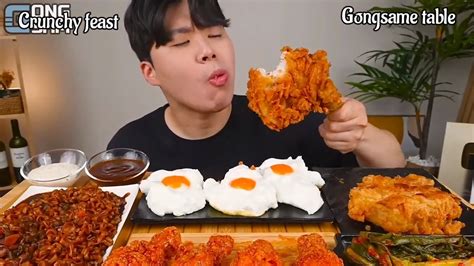 Asmr Mukbang Kfc Crispy Fried Chicken Mukbang Eating Compilation