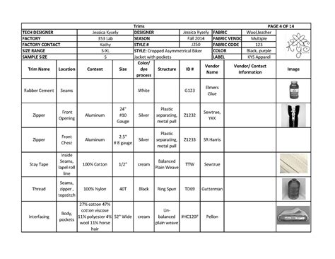 Technical Specification Package By Jessica Kysely At Coroflot Com