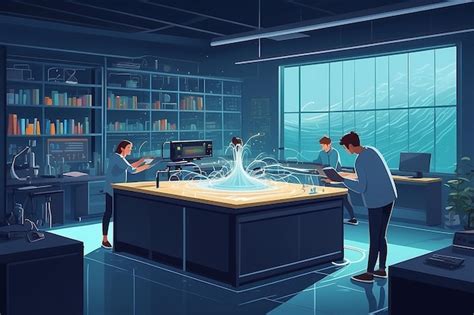 Premium Photo A Physics Lab With Babes Experimenting On The Principles Of Wave Interference