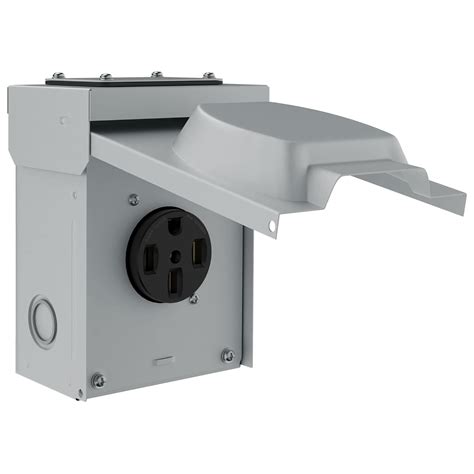 50 Amp Rv Power Outlet Panel Box 120240v A C Type 3r Enclosure 14 50r