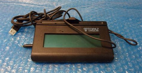 Used Topaz Signaturegem Electronic Signature Capture Pad T Lbk462 Bsb R Ubb Threads