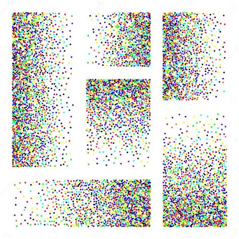 Stipple Pattern Dotted Rectangular Design Elements Stippling Dotwork