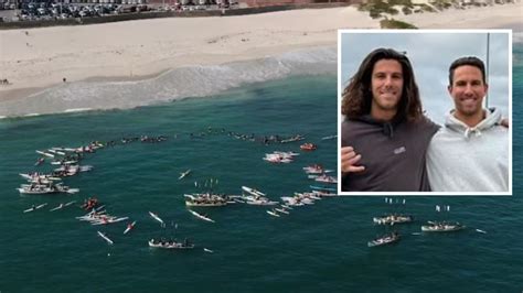 Jake And Callum Robinson Commemorated In Perth Paddle Out Geelong