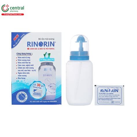 Bộ Rửa Mũi Xoang Rinorin Làm Sạch Mũi Xoang Thông Thoáng đường Thở