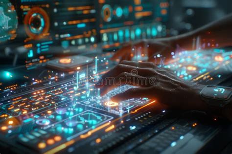 Experience The Latest Technology A Futuristic Holographic Keyboard Offers A Unique Digital