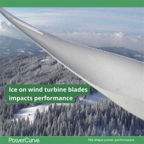 Ice On Wind Turbine Blades Reduces Performance