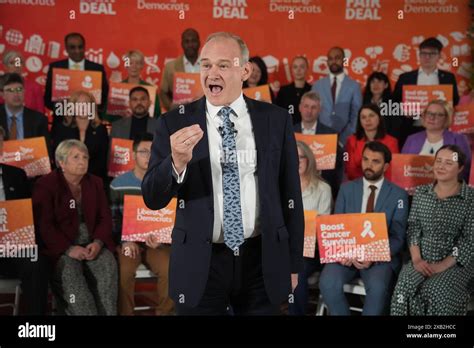 Liberal Democrats Leader Sir Ed Davey During The Partys General Election Manifesto Launch At