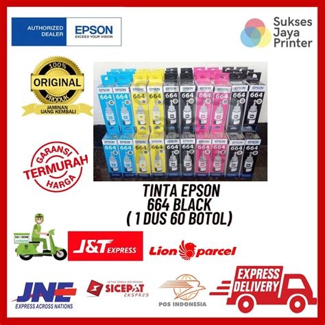 Jual Tinta Epson Black Dus Isi Botol Shopee Indonesia