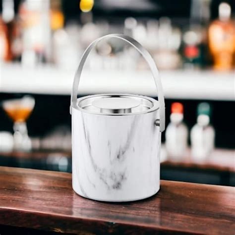 Buy Fns Stainless Steel Ice Bucket Marble