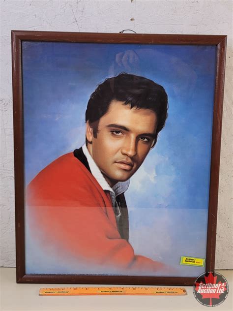 Framed Print Elvis Presley 21h X 17w See Pics