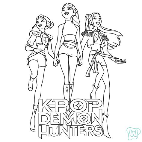 55 Kpop Demon Hunters Para Colorear Imprime Gratis