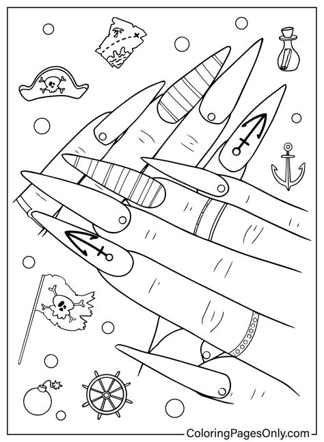 Nail Coloring Page