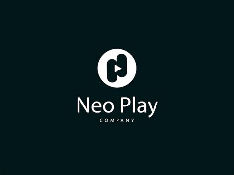Дизайн логотипа буквы N логотип типа N с кнопкой воспроизведения уникальный шаблон дизайна