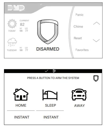 DMP LT Graphic Touchscreen Keypads User Guide