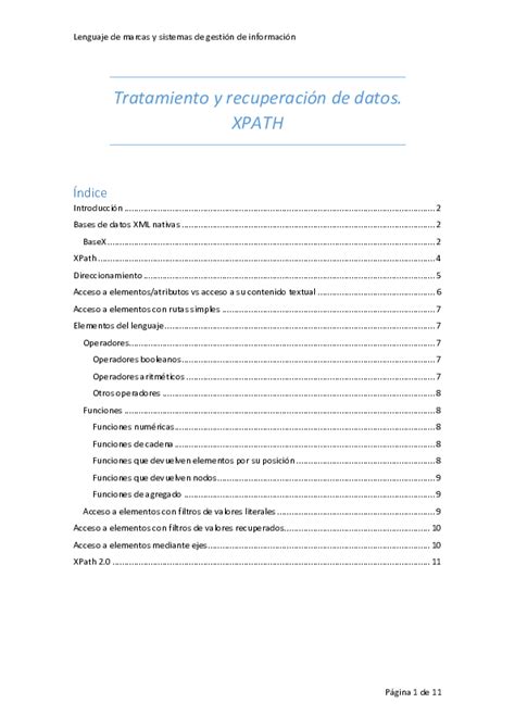 Pdf Bases De Datos Xml