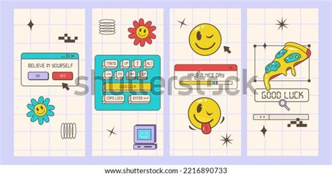 Retro Browser Computer Window S Vaporwave Stock Vector Royalty Free Shutterstock
