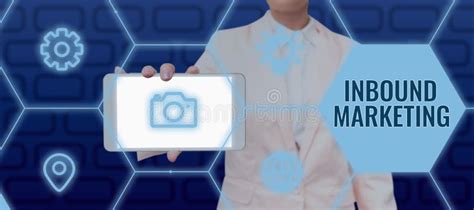Text Showing Inspiration Inbound Marketingprocess Of Attracting The Attention Of Customers Word