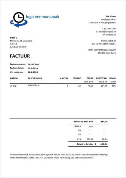 Hoe Maak Je Een Factuur In Excel Eenvoudige Stappen Voor Succes