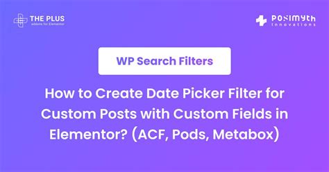 How To Create Date Picker Filter For Custom Posts With Custom Fields In