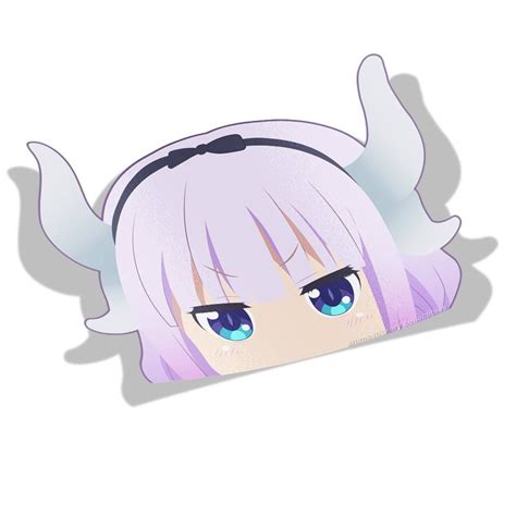 Kanna Kamui Kobayashi San Chi No Maid Dragon Peeker Peek Anime Vinyl Stickers Shopee