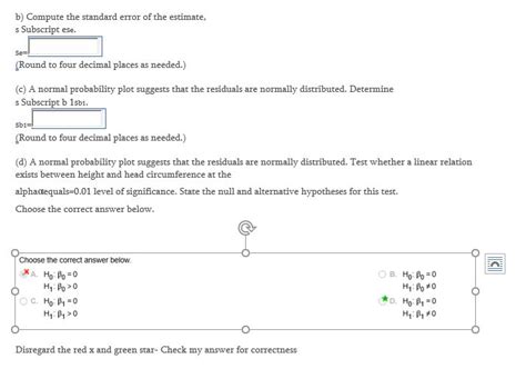 Solved B Compute The Standard Error Of The Estimate S Chegg