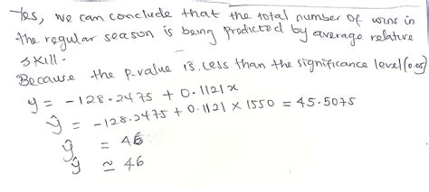 Solved 4 Simple Linear Regression Predicting The Total Number Of