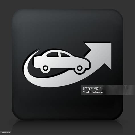 Black Square Button With Car Progress High Res Vector Graphic Getty