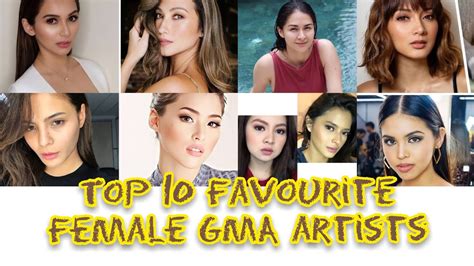 Top 10 Gma Female Artists Youtube
