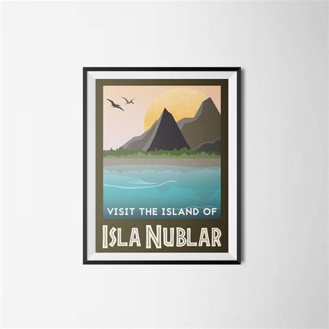 Jurassic Park Isla Nublar Travel Poster On Behance