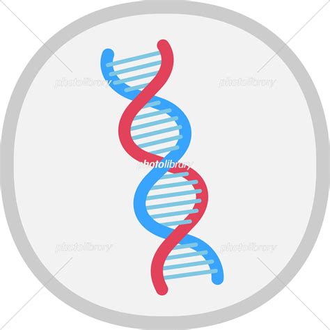 遺伝子の二重らせんのシンプルなイラスト イラスト素材 6147524 フォトライブラリー Photolibrary