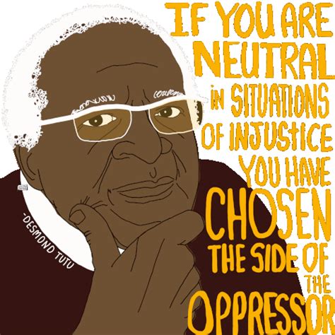 Desmond Tutu Quote Sticker Desmond Tutu Quote Injustice Discover