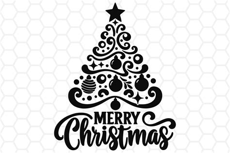 Merry Christmas Svg Christmas Tree Svg Graphic By Dreanartdesign